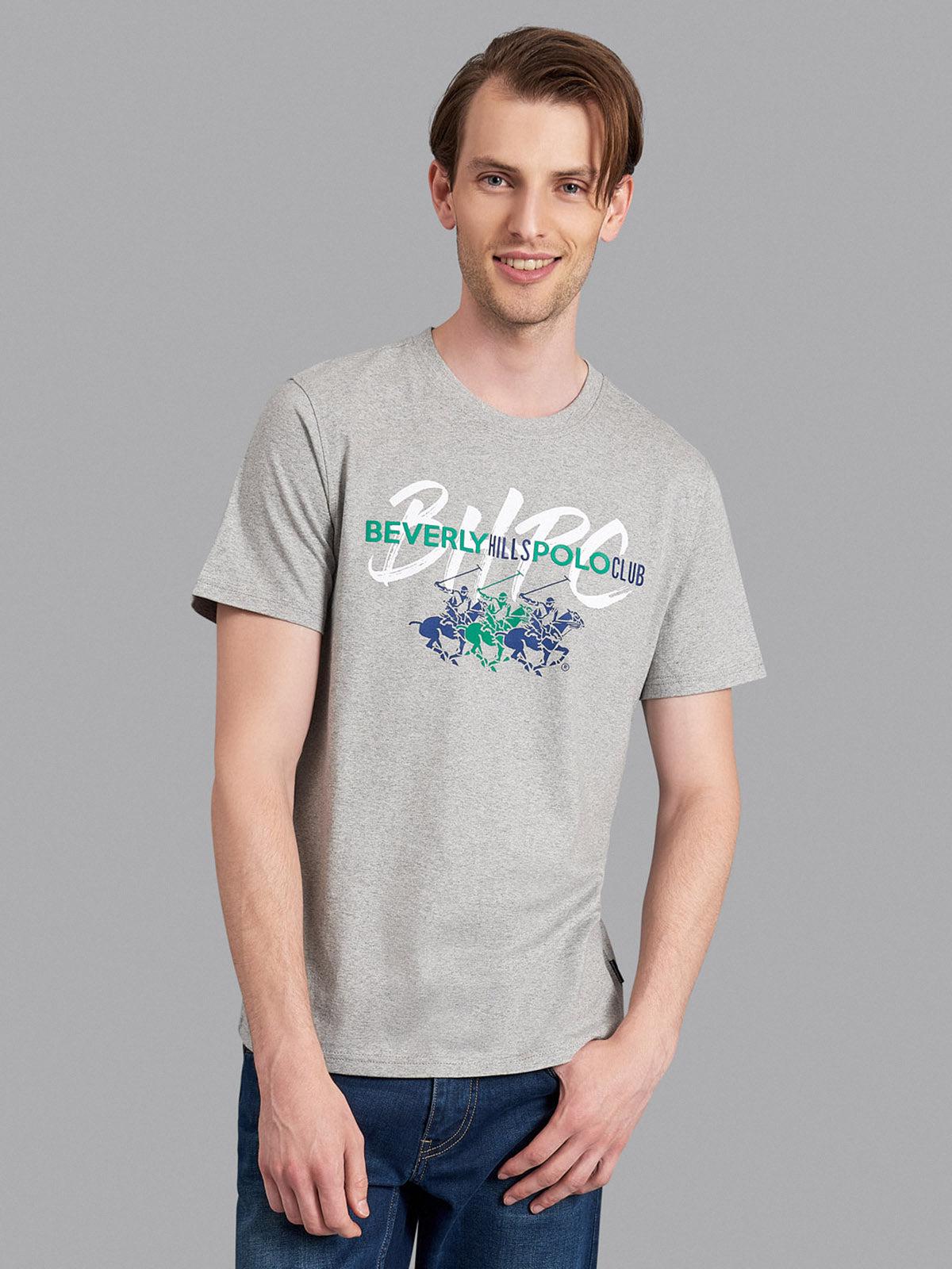 BHPC PAINT SIGNATURE T-SHIRT HEATHER GREY – BEVERLY HILLS POLO CLUB